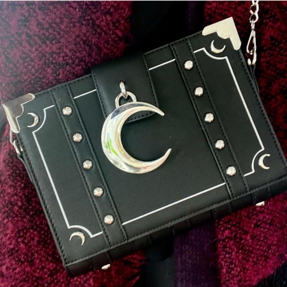 Killstar | Bags | Killstar Myth Handbag Black Vegan Leather Moon ...